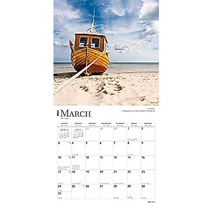Beaches | 2024 12 x 24 Inch Monthly Square Wall Calendar | Foil Stamped Cover | BrownTrout | Travel Nature Tropical