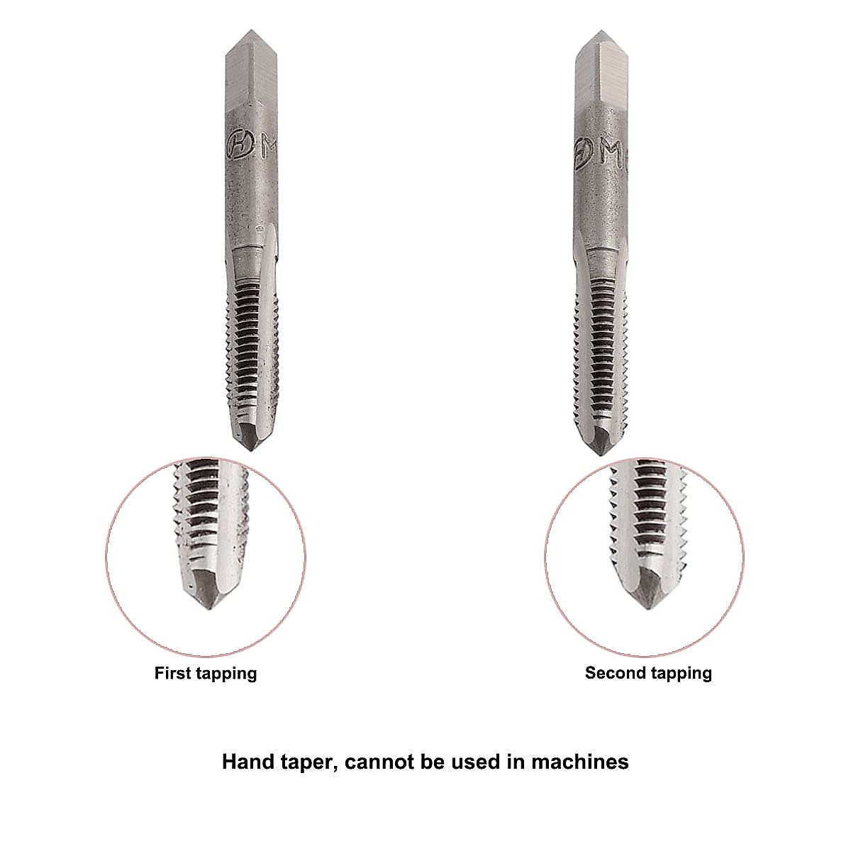 TERNENCE Chastity Cage Device Accessories M6x11mm Stainless Steel Cone Point Hexagon Socket Grub Screws 15pcs and 6mm X 1 Taper and Plug Tap Hand Thread M6 X 1mm Pitch 2pcs (M6)