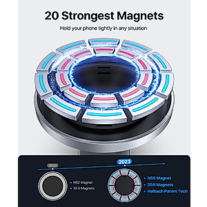 andobil Tesla Phone Mount for Model 3 Model Y [Powerful Magnet, No Residue Adhesive] Stable Tesla Magsafe Phone Holder, Tesla Model 3 Accessories, Tesla Model Y Accessories 2024, Fits for iPhone & All