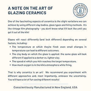 Penguin Pottery - Nantucket Series - Mint - Low Fire Glaze Cone 06-04 for Low Fire Clay - Ceramic Glaze Pottery (1 Pint | 16 oz | 473 ml)