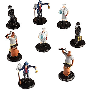 Monster Protectors Townsfolk Mini Fantasy Figures - Tradesmen - 8pc Hand-Painted Non Player Character NPC Miniatures - 1" Hex-Sized Compatible with DND Dungeons Dragons Tabletop Games