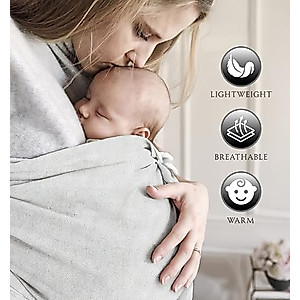 Swaddle Blanket - Baby Essentials | Baptism Christening Dedication Receiving Blankets Baby Wrap for Infant Newborns - Newborn Essentials Must Haves - 100% Viscose Shawls, 80 x 110 cm - White