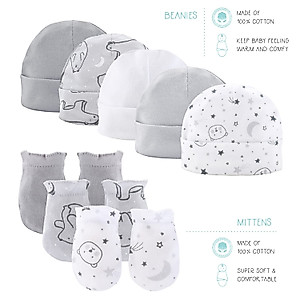 The Peanutshell Newborn Clothes & Accessories Set - 23 Piece Layette Gift Set - Fits Newborn to 3 Months - Grey Celestial & Bear