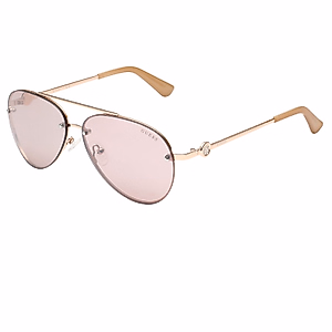 GUESS GF6107 Shiny Rose Gold/Bordeaux Mirror One Size