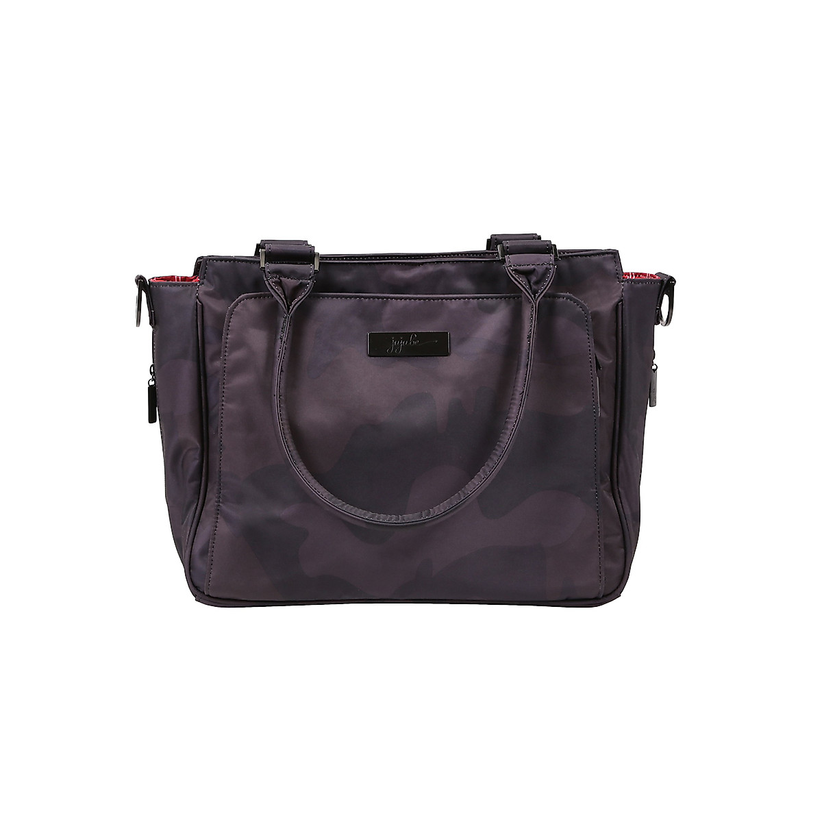JuJuBe Be Classy Structured Multi-Functional Diaper Bag/Purse, Onyx Collection - Black Ops