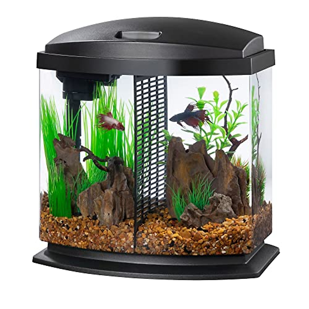 Aqueon 00800198: Aquarium Kit BettaBow Led Blk 2.5G