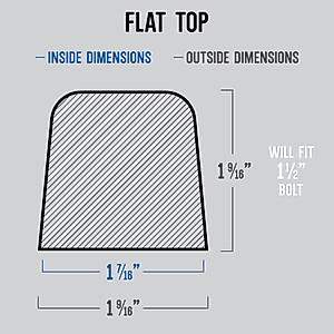 Stinky John's Tall Toilet Bolt Caps: Don't Cut Those Bolts! 100% Made in USA, toilet bolt caps, toilet bolt covers, toilet screw covers (Universal Fit, 2 Pack)