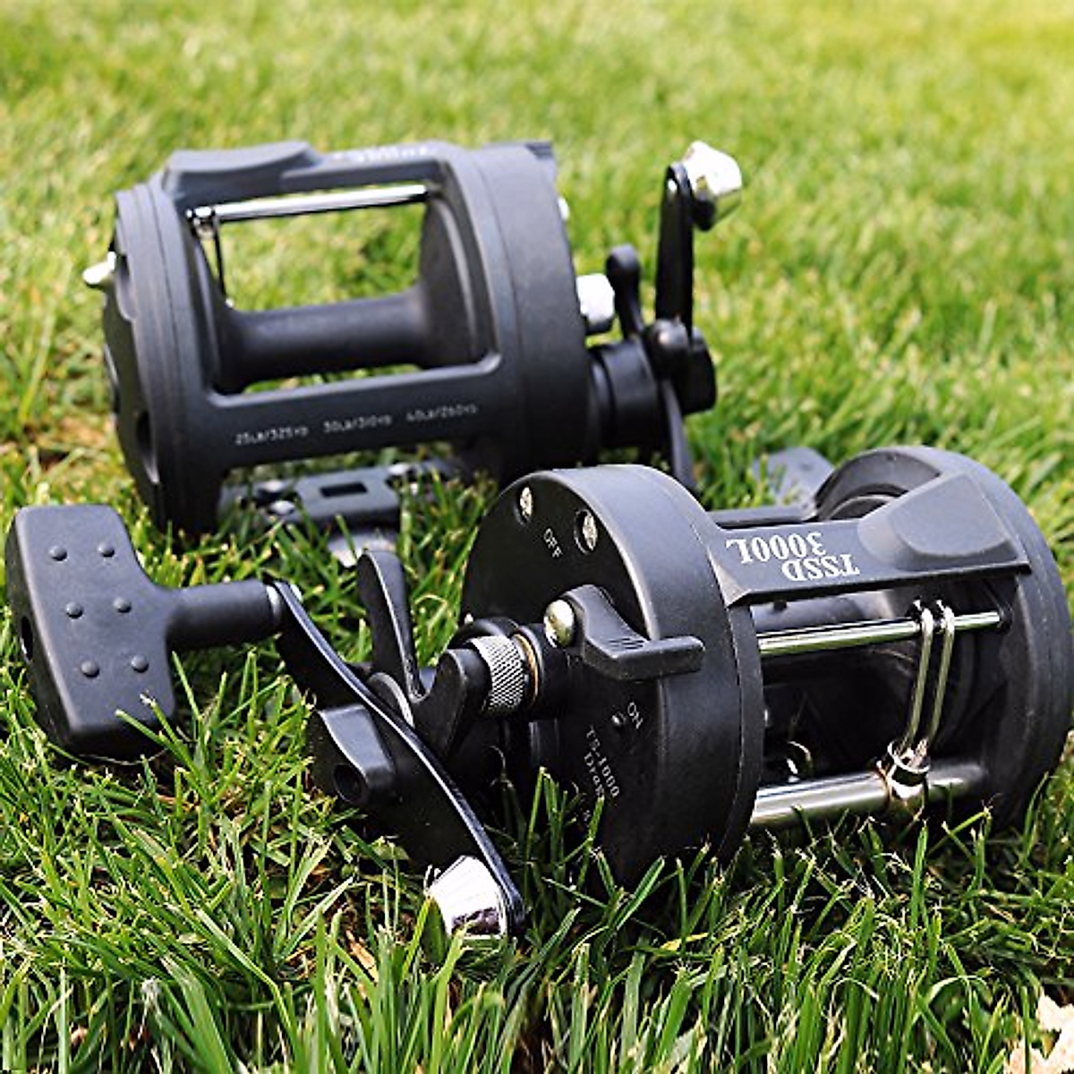 Sougayilang Round Baitcasting Fishing Reel for Catfish, Salmon/Steelhead, Striper Bass, Pike,Inshore Surf Fishing Reels, Conventional Reel