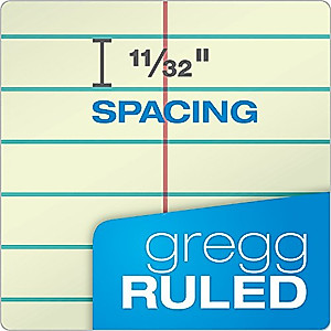 Tops Steno Books, 6" x 9", Gregg Rule, Green Tint Paper, 80 Sheets, 12 Pack (8021)