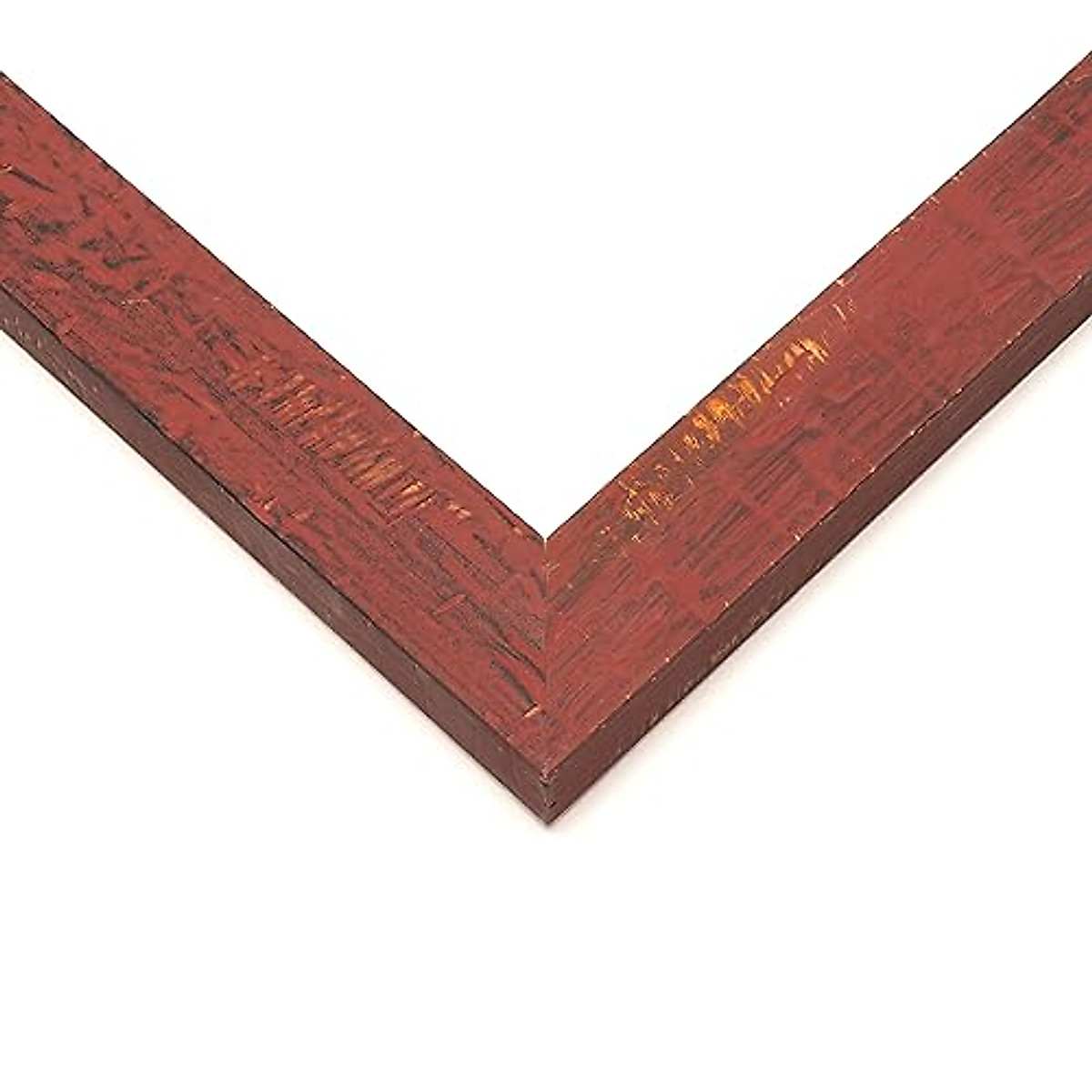 38x14 Frame Red Solid Wood Picture Frame Width 1.125 Inches | Interior Frame Depth 0.5 Inches | Lobster Bohemian Photo Frame Complete with UV Acrylic, Foam Board Backing & Hanging Hardware