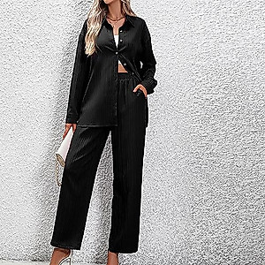 Travel Wear For Women Clothing Long Sleeve Top And Shorts Set 2 Piece Shorts Set For Women Long Sleeve,today's deals my orders