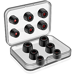 12 Pieces Replacement Ear Tips for Powerbeats 2 Powerbeats Pro Link Dream Premium Memory Foam Earbuds Tips Updated Dustproof Durable Noise Reducing Eartips for Most 5-6.3mm in-Ear Earphones (S/M/L)