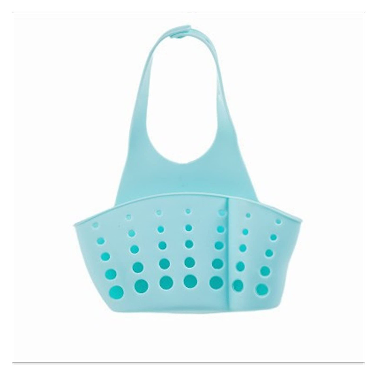 Kitchen Sink Holder Hanging Drain Basket Adjustable Soap Sponge Shelf Organizer Bathroom Faucet Holder Rack Kitchen Accessories Pot Rack Wall Mounted Hook Closet (Color : Beige1)