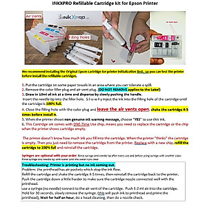 inkxpro Remanufactured Empty Cartridges with Single-use Chip for Epson 812XL 812 XL Fit for Workforce Pro WF-7840 WF-7820 WF-7310 Printer for Regular or Sublimation Printing (BK+C+M+Y)