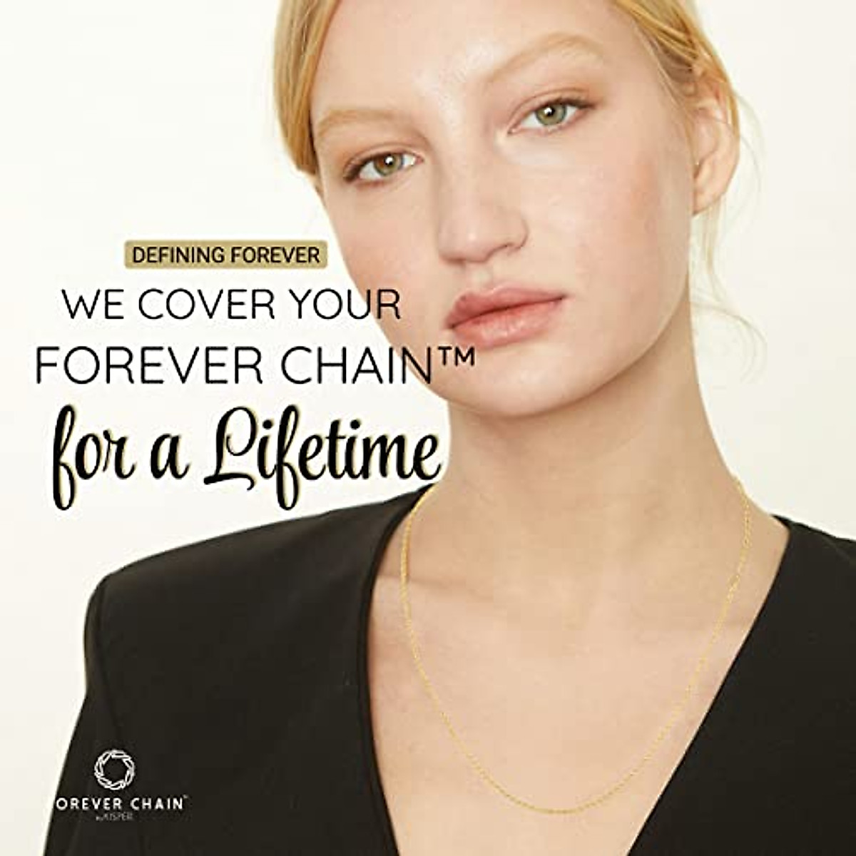 KISPER 24k Gold Cable Link Chain Necklace – Thin, Dainty, Gold Plated Stainless Steel Jewelry for Women & Men with Spring Ring Clasp, 30”