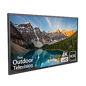 SunBrite Veranda 2 Series 55-inch Full Shade Outdoor TV | 4K Ultra HD HDR LED Weatherproof Television - Direct Lit LED Screen with All-Weather Remote (SB-V-55-4KHDR-BL)