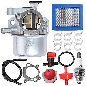 Carburetor with Air Filter Spark Plug Primer Bulb Replacement for BS Lawnmover 799866 790845 799871 796707 794304 12H800 Engine Toro Craftsman Lawn Mower Carb Toro 22" Recycler