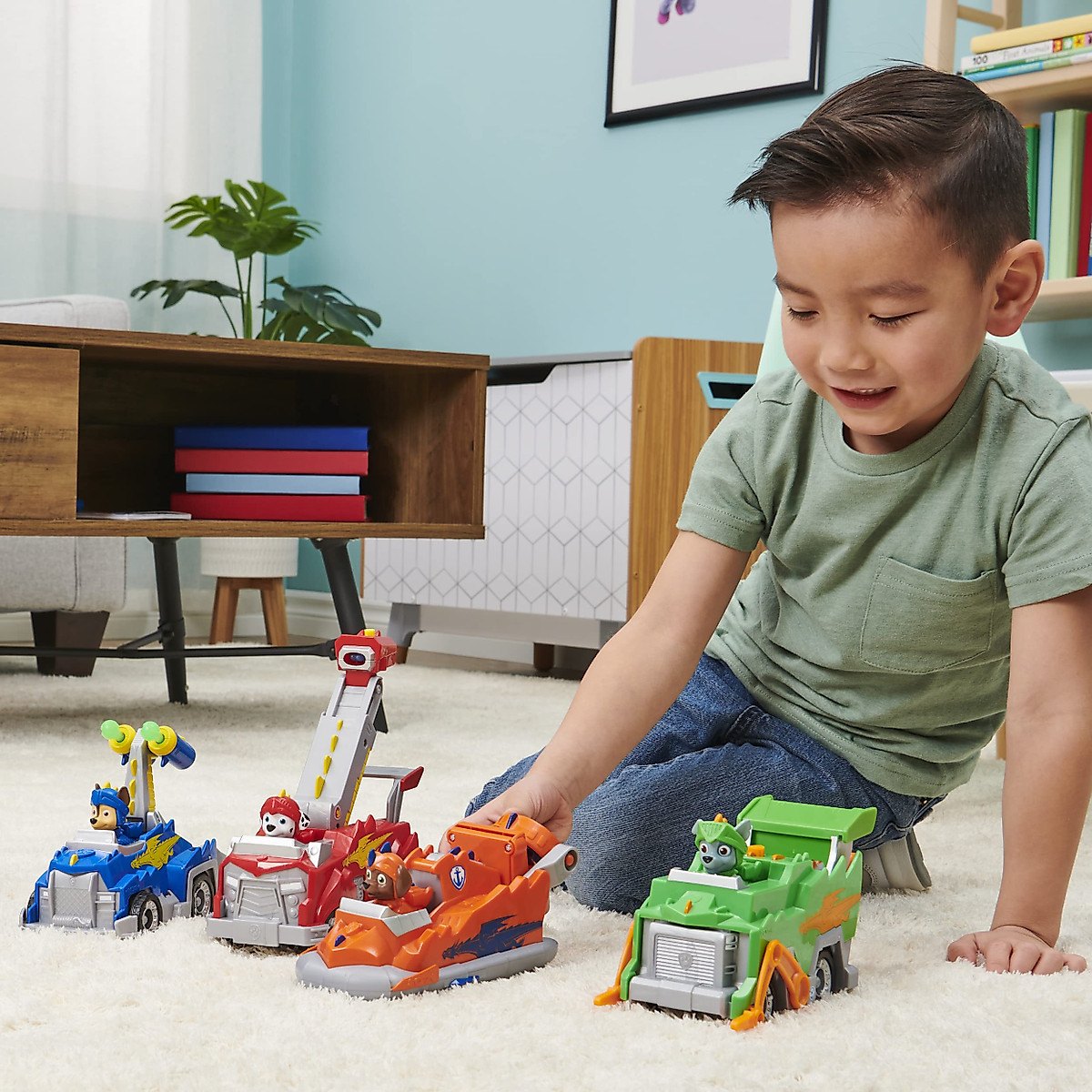 Spin Master 6063585 PAW Patrol Rescue Knights Marshall Transforming Toy Car with Collectible Action Figure