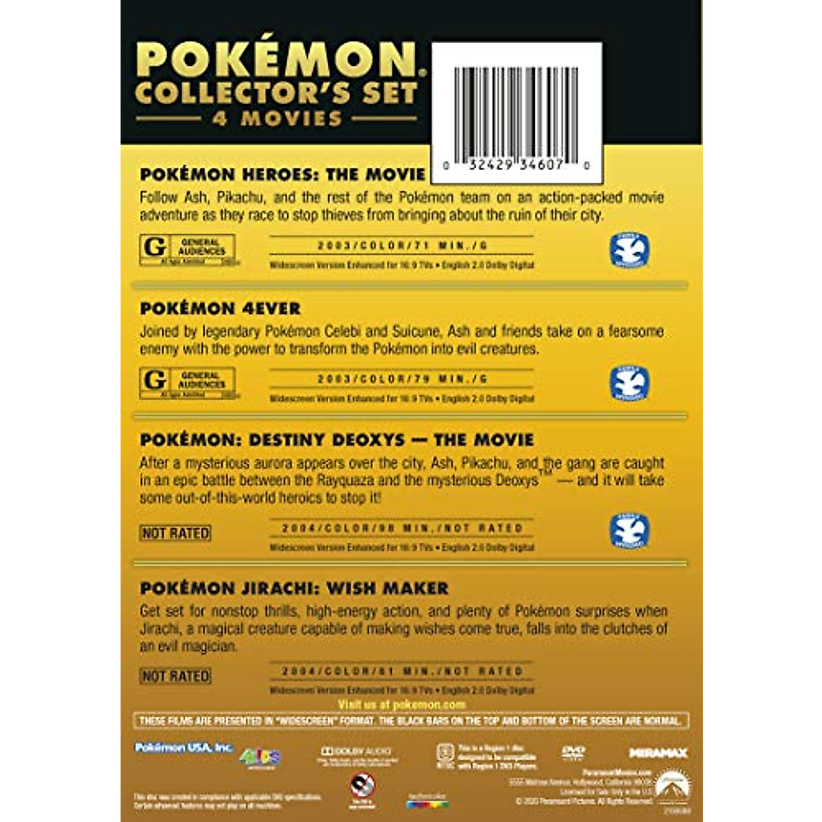 Pokémon 4 Movie Collection