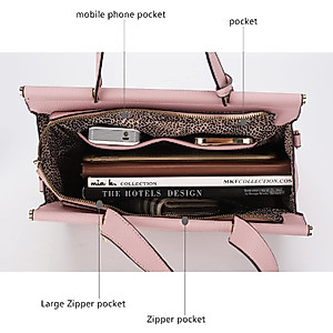 MKF Collection Satchel bag With Wristlet Wallet for Women’s Crossbody Tote Handbag Top-Handle Purse