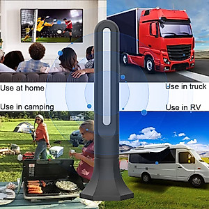 TV Antenna, Digital TV Antenna Indoor for Smart TV, 360° Reception & 2023 Amplifier Signal Booster HDTV Antenna, Long Range Reception - Support 4K 1080p Fire tv Stick and All TV's - 18ft Coax Cable