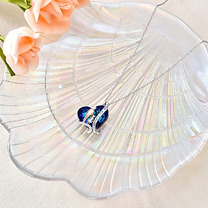 AOBOCO Daughter Necklace from Dad Sterling Silver Engraved I Love You Forever Daughter Birthday Jewelry Gifts from Dad and Mom