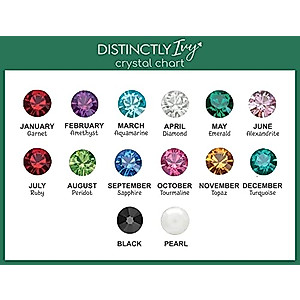 Silver Family Tree Necklace - Personalized Engraved Childrens Names, Choose Birthstone Crystals, Grandma Christmas Gift - 32MM Washer - DGR-32W