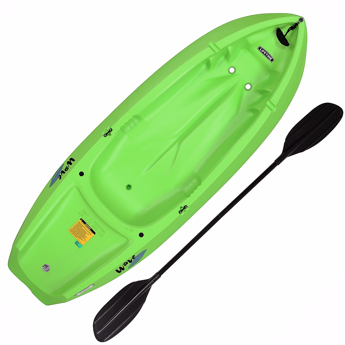 Lifetime Youth Wave Kayak with Paddle, 6 Feet, Green