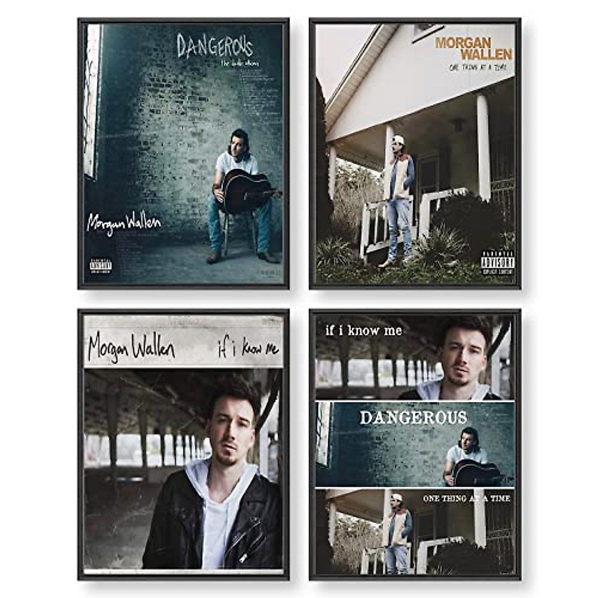 IZOOMIHOME Morgan Poster Wallen Music Album Cover Limited Edition Posters, Music Posters (Set of 4, 8in x 10in, Unframed) (Morgan Poster)