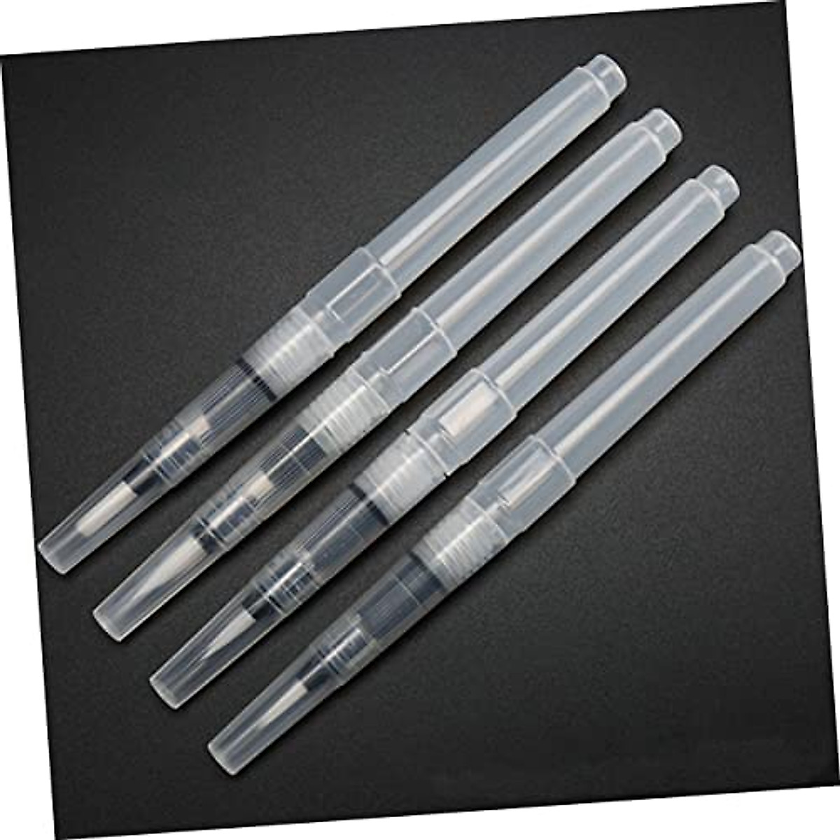 VILLCASE Water Brush Pen 9 Pcs Water Coloring Brush Pen Ink Pen Set Flat Pen Writing Brush Painting Pen Portable White Watercolor Brush Water Soluble Colored Pencils