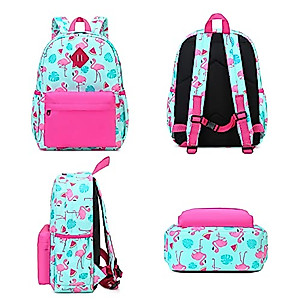 Flamingo Kids Backpack Toddler Backpack for Little Girls, Mimfutu Preschool Backpack Kindergarten Backpacks with Chest Strap