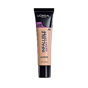 L’Oréal Paris Infallible Total Cover Foundation, Natural Beige, 1 fl; oz.