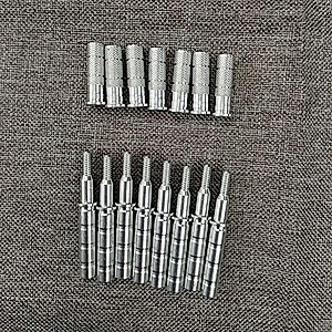 Linkboy Archery ID6.2mm Aluminum Arrow Insert Connecter for Take-down Shaft Repair for Bow Hunting Shooting 12PCS