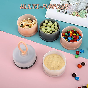 Accmor 2 Pack Baby Formula Dispenser On The Go, Stackable Formula Dispenser Formula Container to Go, Non-Spill Portable Milk Powder Kids Snack Storage Container, BPA Free