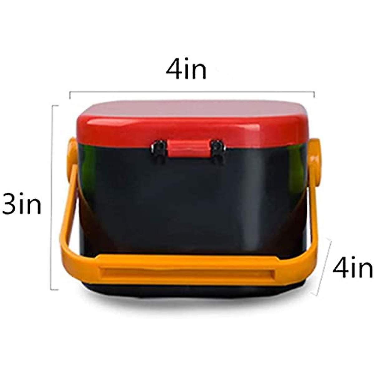 Toasis Fishing Live Bait Box Worm Storage Container Plastic Case with Tweezer (Red)