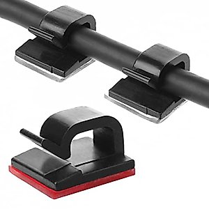 Mr. Pen- Cable Clips, 30 Pack, Black, Adhesive Cord Organizer, Cable Organizer, Wire Organizer, Cord Holder for Desk, Cable Holder, Wire Clips, Cord Keeper, Desk Cord Organizer, Cord Clip, Wire Holder