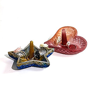 3D Love Heart Tray Resin Molds,Epoxy Crystal Jewelry Box Molds Storage Tray Resin Casting Mold for Jewelry Making