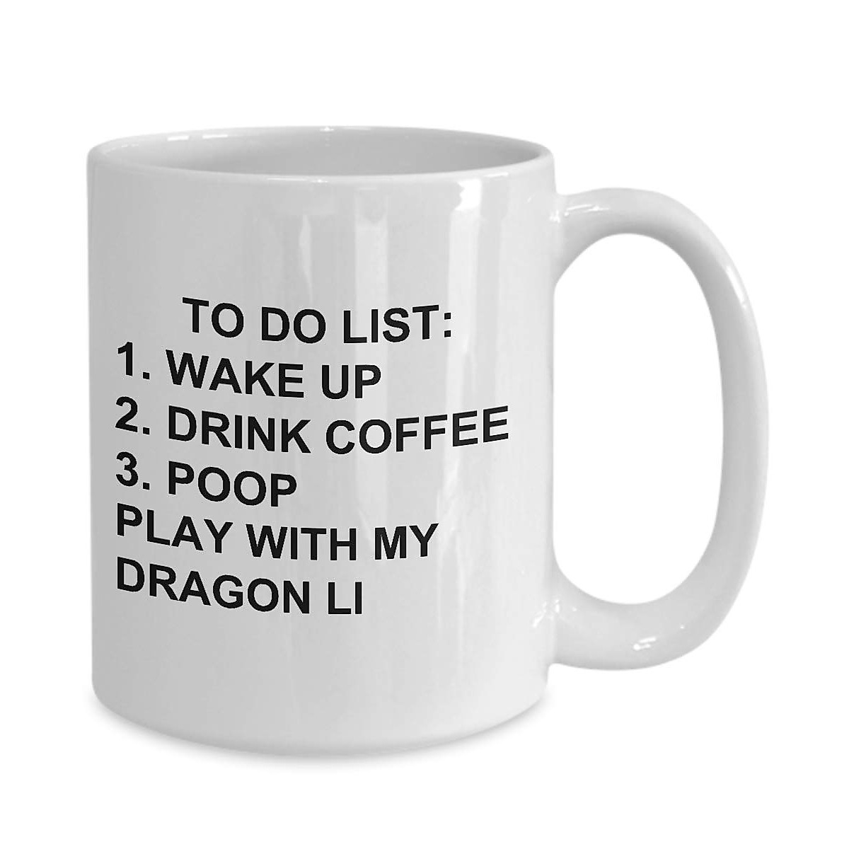 Dragon Li Owner Mug Cat Lovers To Do List Funny Coffee Mug Tea Cup Gag Mug for Men Women