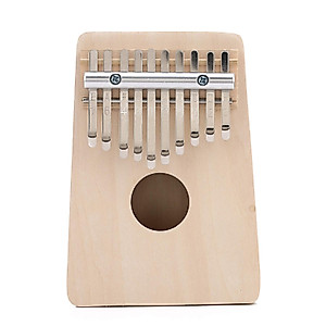 DIY 10 Keys Kalimba Thumb Piano - Make Your Own Kalimba Look, Wooden Small Kalimba for Birthday Gift Adult Kids Students Beginners