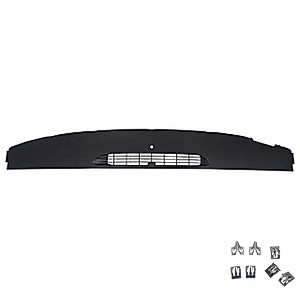 ECOTRIC Molded Front Dash Compatible with 2007-2013 Cadillac Escalade, Avalanche/Silverado/Suburban/Tahoe, GMC Sierra/Yukon Replace for 23224733 Defrost Vent Grille Cover Black