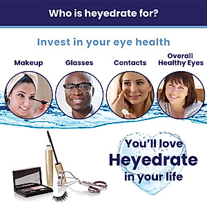 Heyedrate Lid and Lash Cleanser Spray – Gentle, Pure Hypochlorous Acid Spray for Eye Irritation - Fast Acting, Soothing Formula - Everyday Eyelid Cleansing Spray - 1 Ounce Bottle