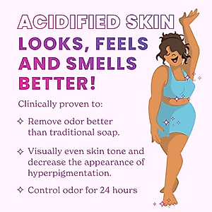 Lume Acidified Body Wash - 24 Hour Odor Control - Removes Odor Better than Soap - Moisturizing Formula - Formulated Without SLS or Parabens - OB/GYN Developed - 8.5 ounce (Lavender Sage)