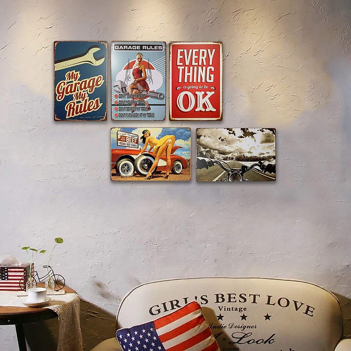 SIGNCHAT Vintage I Garden So I Don't Choke People Save A Life Send Mulch Poster Metal Sign 8x12 inches