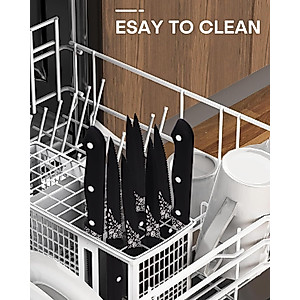 EUIRIO 8-Pieces Steak Knives,Matte Black Steak Knives Set of 8,Stainless Steel Serrated Steak Knives,Full Tang Triple-Riveted Dinner Knives with Laser Pattern,Dishwasher Safe for Kitchen Restaurant