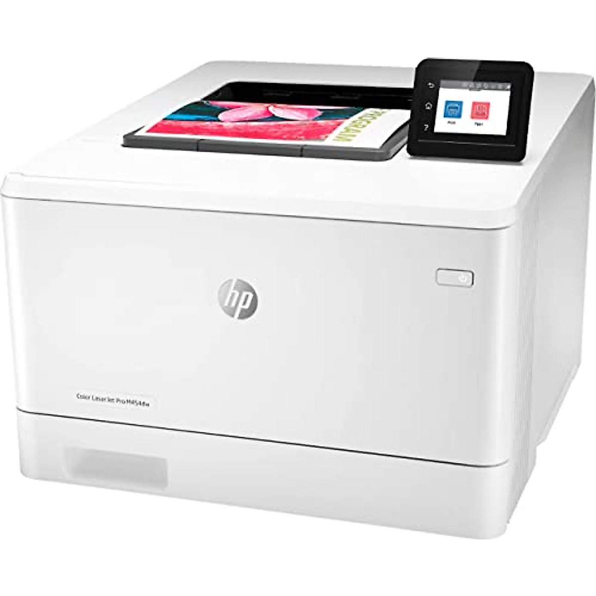 HP Color Laserjet Pro M454dw Wireless Laser Printer, Double-Sided, Mobile Printing, 28 ppm, 250-Sheet, Built-in Wi-Fi, Security Features, Bundle with JAWFOAL Printer Cable