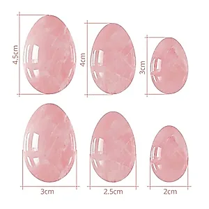 Undrilled Yoni Egg with Box Real Jade Stone Ben Wa Ball Kegel Balls Muscle Tighten Massager,Black Obsidian