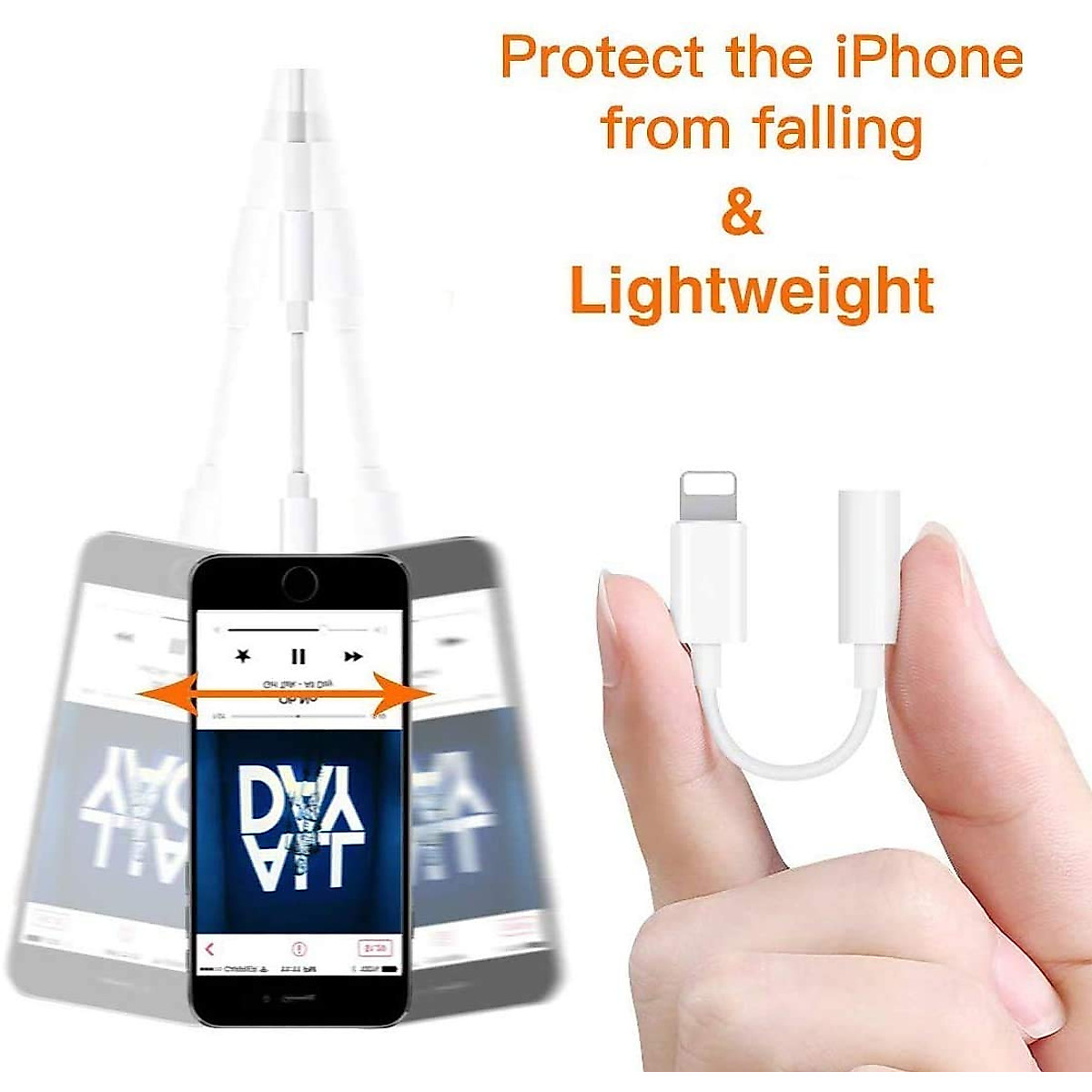 Belcompany 3 Pack Lightning to 3.5 mm Headphone Jack Adapter iPhone Headphones Adapter,MFi Certified iPhone Audio Dongle Cable Earphones Headphones Converter for iPhone iPad iPod