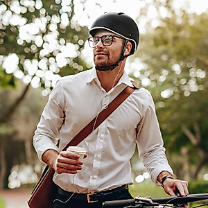 BASE CAMP BC-019 Adult Bike Helmet with Rechargeable Rear Light for Men & Women, Safety Certified Adjustable Urban Stylish Bicycle Helmet for Commuting, Skateboard, Scooter, Ebike