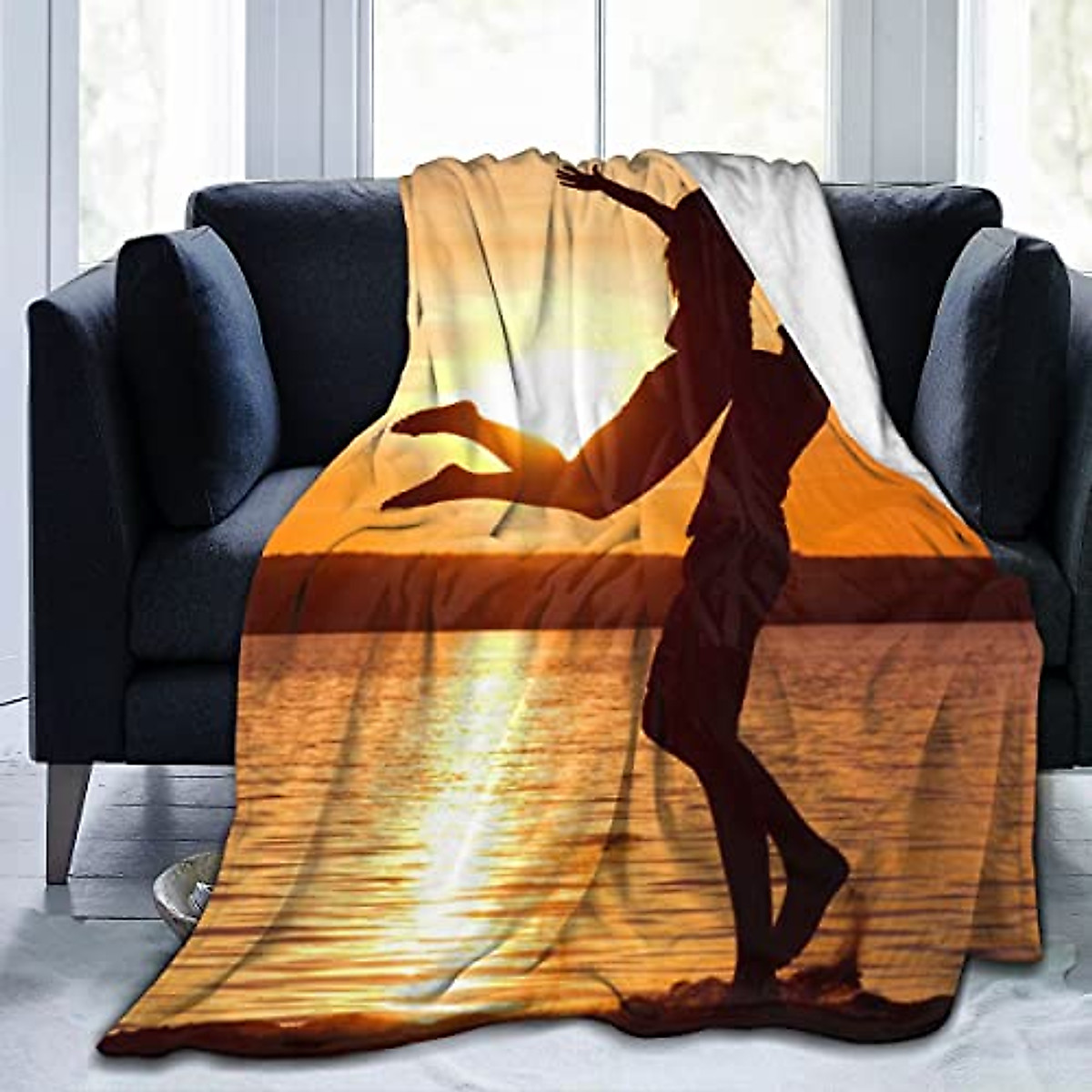 MAZU Custom Blanket Photo Collage Design Your Own Personalized with Picture Text Flannel Throws Blankets Customized Blanket for Father Mom Christmas Valentines Thanksgiving Day Gifts, 1 Photo