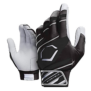 EvoShield Youth Speed Stripe Batting Gloves - Black/Grey, Youth Medium